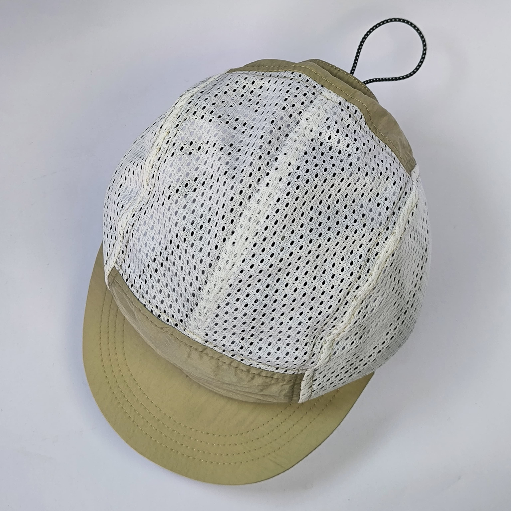 Jual Topi Caps Mesh Running Kalcer Full Jaring Warna Cream bahan taslan ...