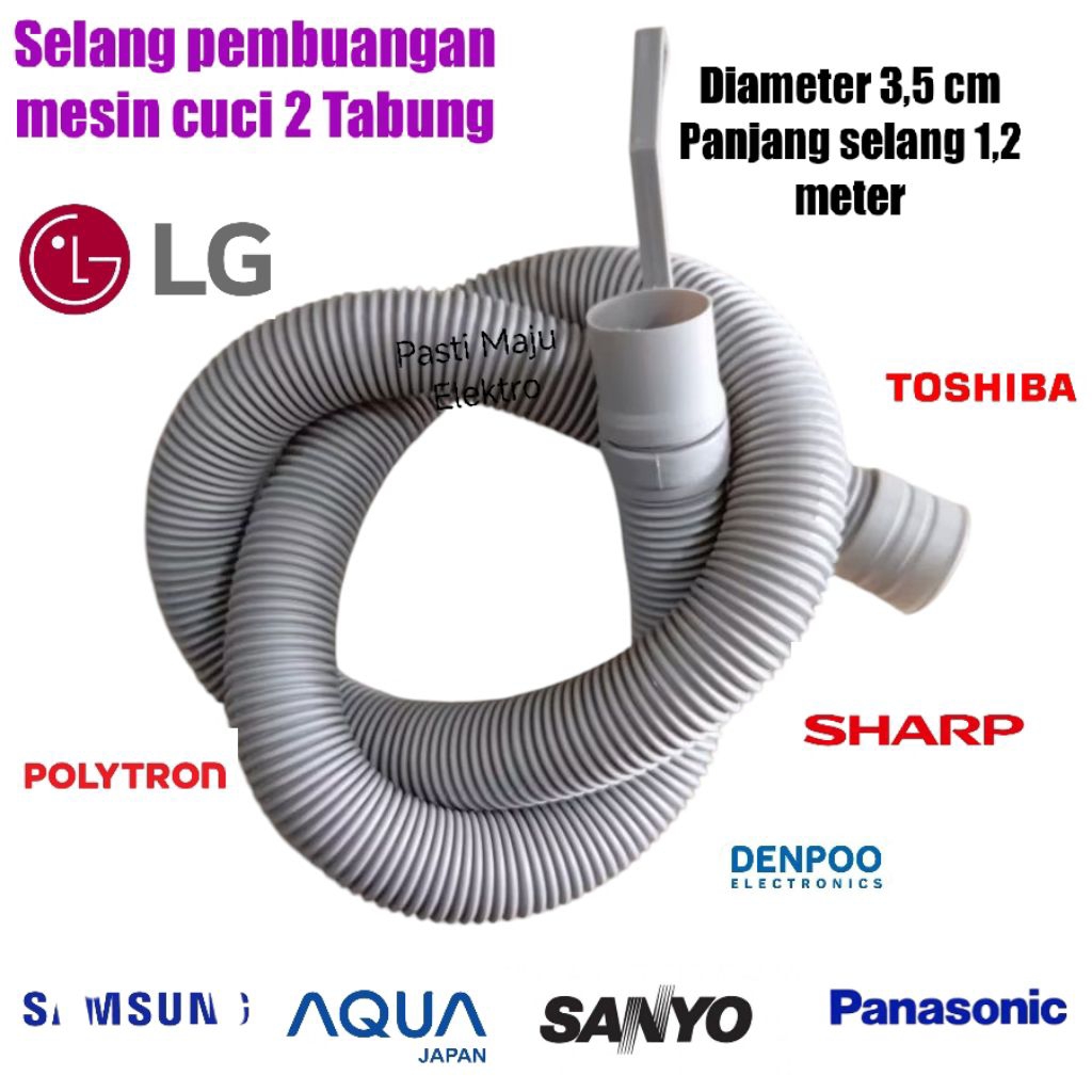Jual Selang Pembuangan Mesin Cuci 2 Tabung Universal All Merek | Drain ...