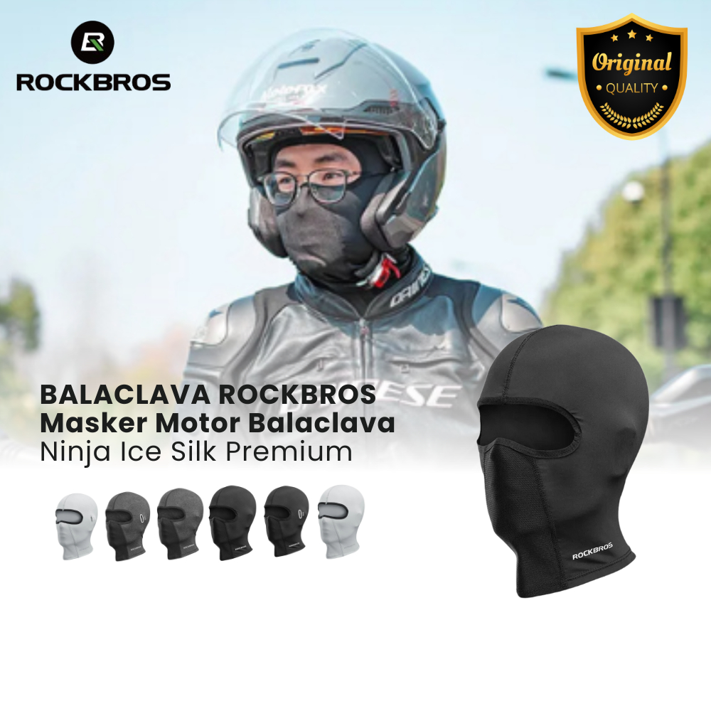 Jual Balaclava Rockbros Masker Motor Balaclava Ninja Ice Silk Premium ...
