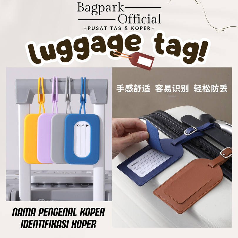Jual ( TERMURAH ) Luggage Tag Label Identitas Koper Bagasi Tas Penanda ...