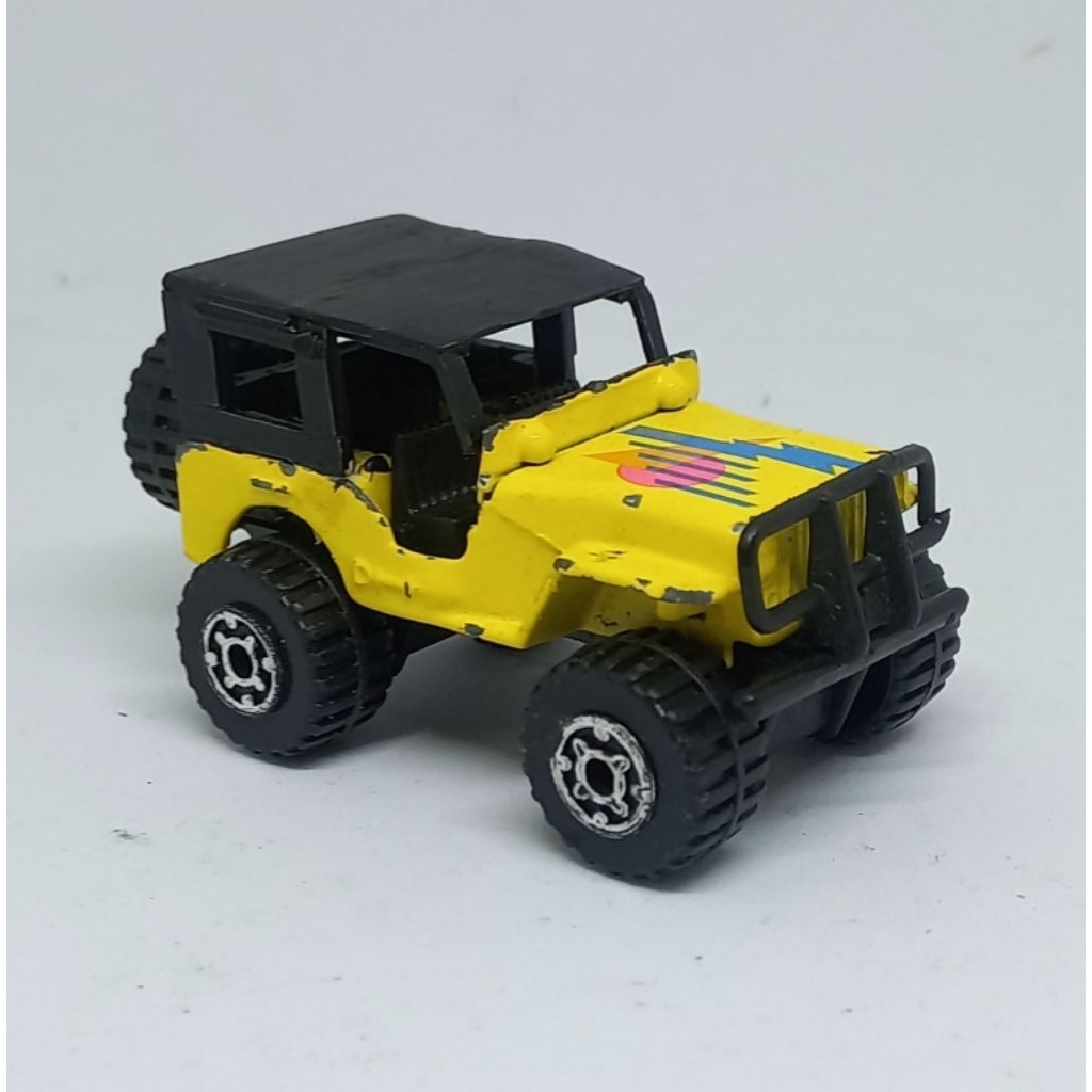 Jual matchbox 4x4 jeep willys laredo wrangler loose diecast junk custom ...