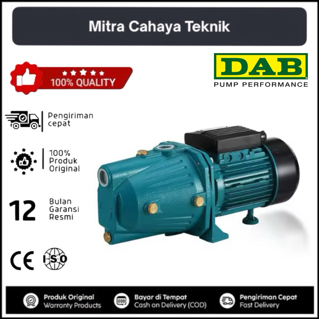 Jual POMPA AIR DAB GARANSI SEMI JET PUMP JET-100 BIT ORIGINAL | Shopee Indonesia