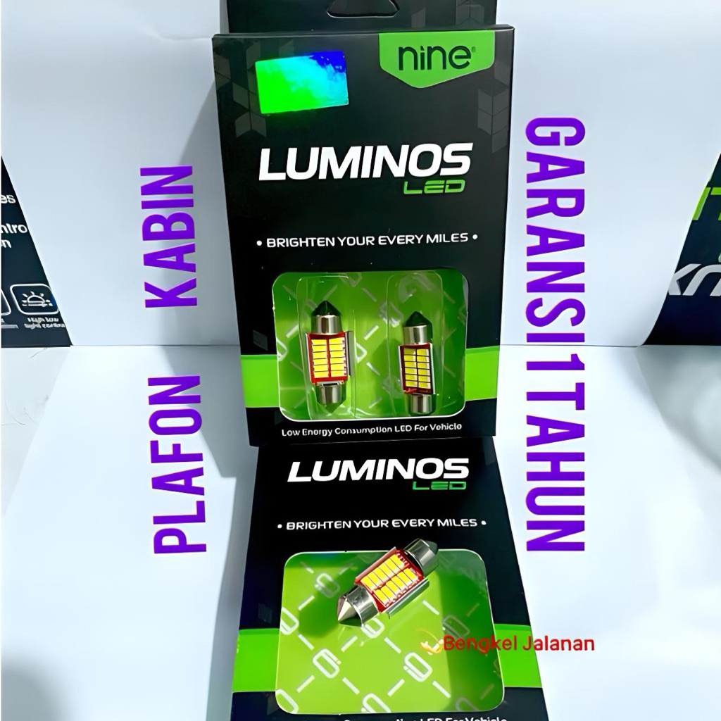 Jual [COD]Lampu Led Cabin Plafon Kabin Mobil Luminos 12 Mata 31MM 36MM ...