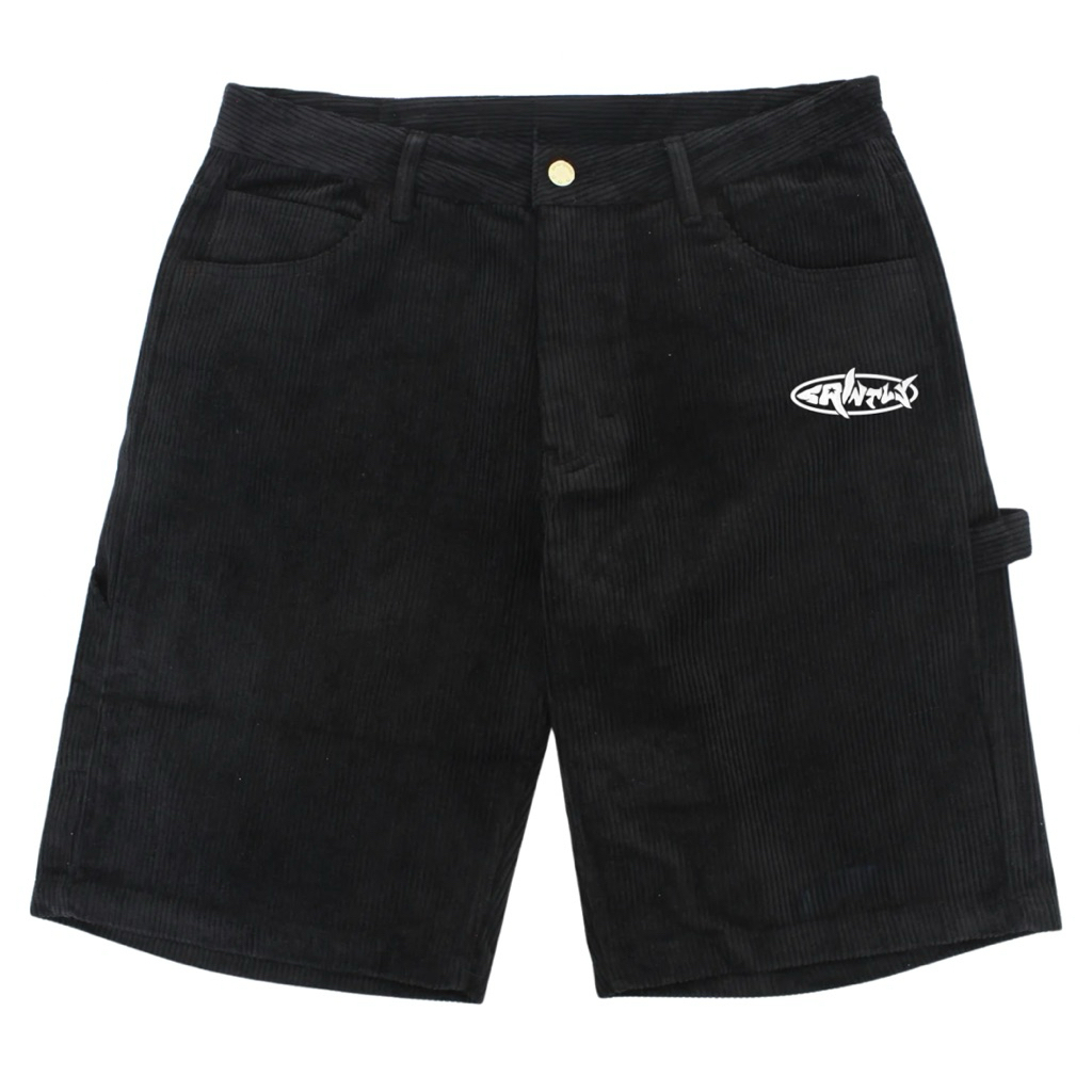Jual Sai - Clairo Jorts Pants Black Corduroy Carpenter 3/4 Pants ...