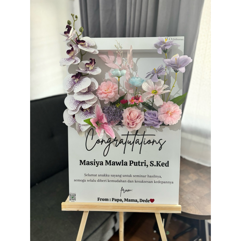 Jual flowersignboxfullset flowerbox papanbunga papanucapan welcomesign ...
