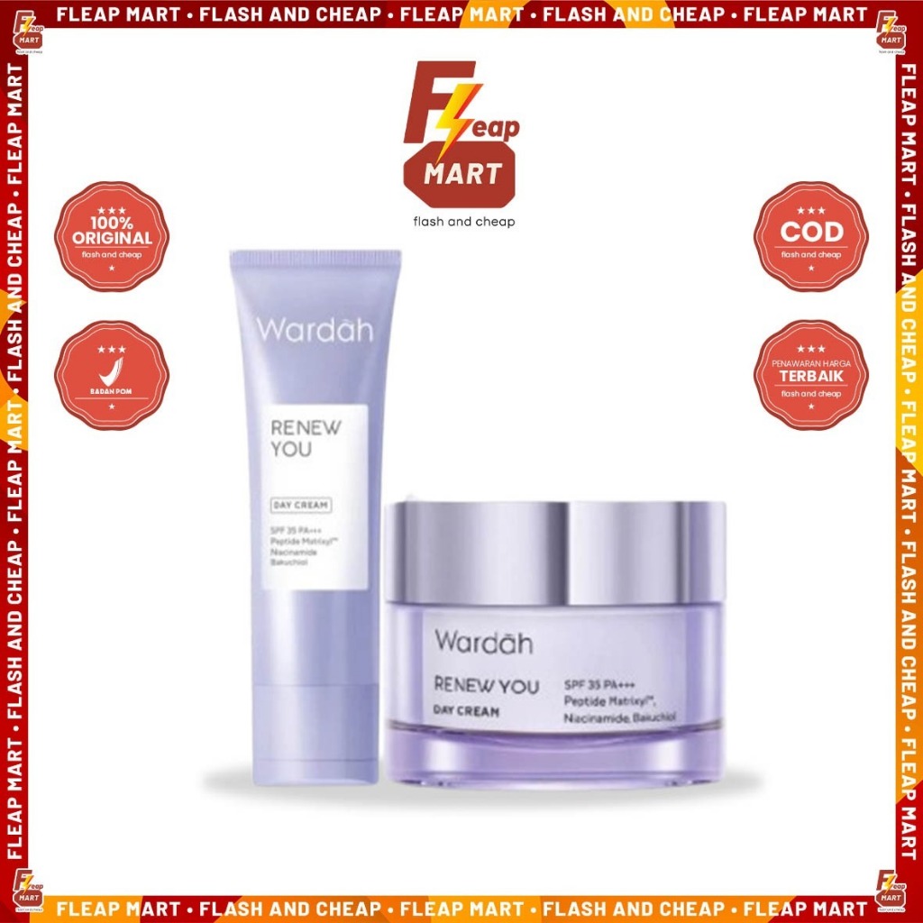 Jual WARDAH Renew You Anti Aging Day Cream 15 & 30gr | Shopee Indonesia