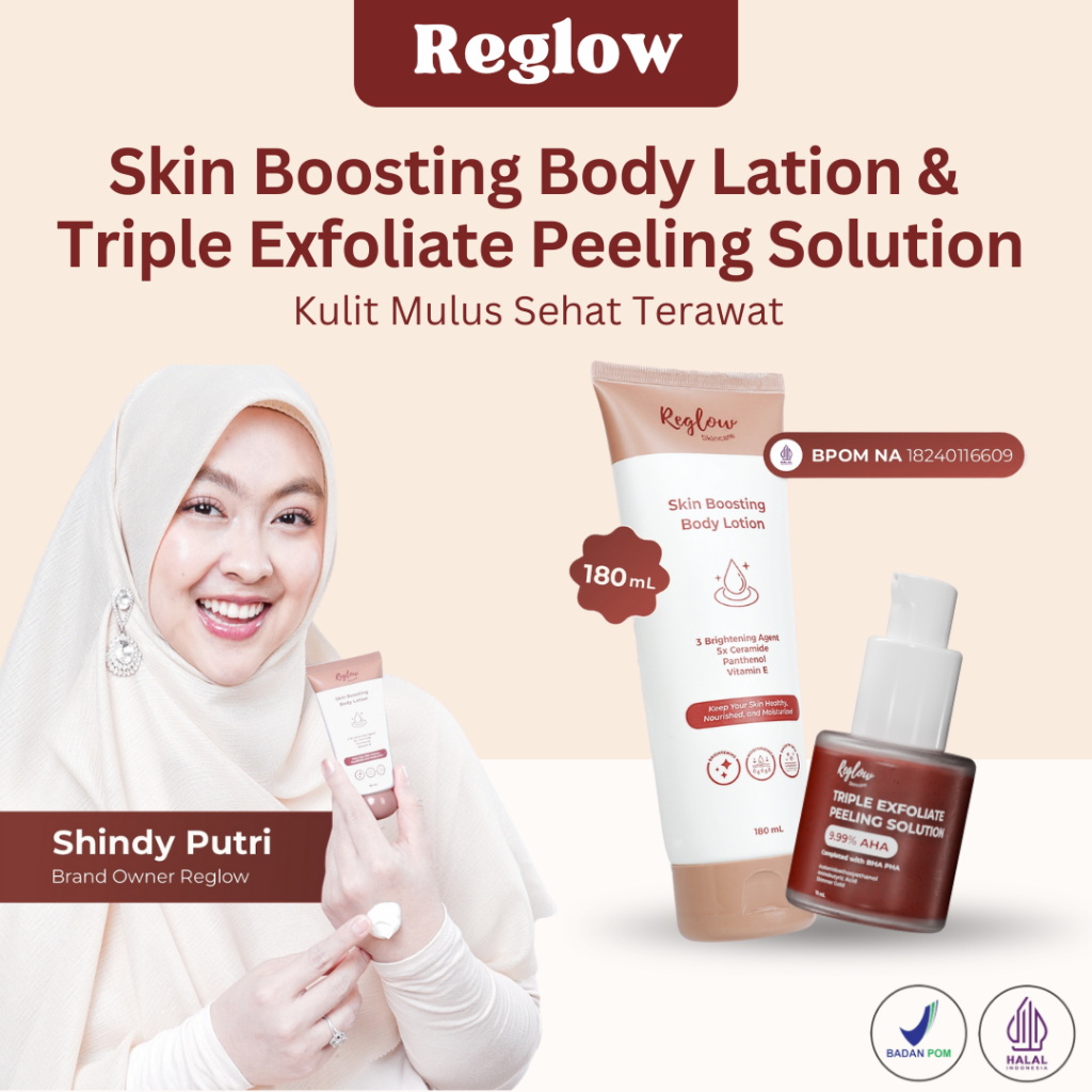 Jual REGLOW New Bodyserum Bodylation Skin Bosting Plus Peeling Serum Eksfoliasi Combo Hemat BPOM ...