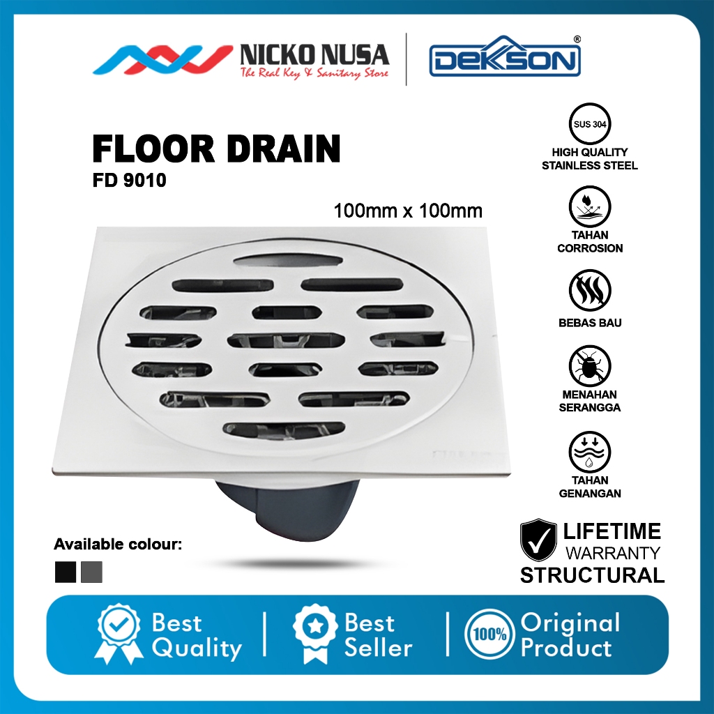 Jual Nicko Nusa - Dekkson FD DKS 9010 Floor Drain Dekson Lubang ...
