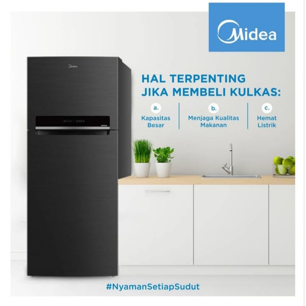 Jual Kulkas 2 Pintu Kapasitas Besar 473L MIDEA Everest Edition ...