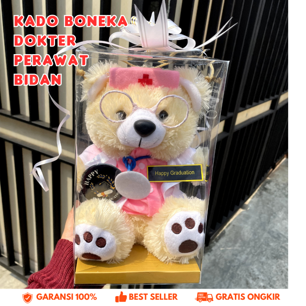 Jual Kado Boneka Wisuda Dokter Bidan Perawat Hadiah Graduation Teddy ...