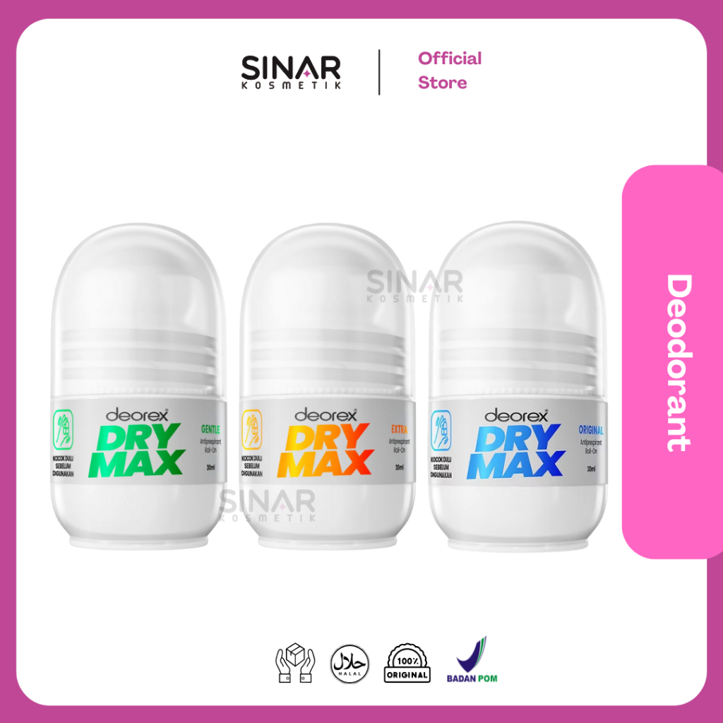 Jual Deorex DryMax Dry Max Anti Perspirant Deodorant Roll on 30ml ...