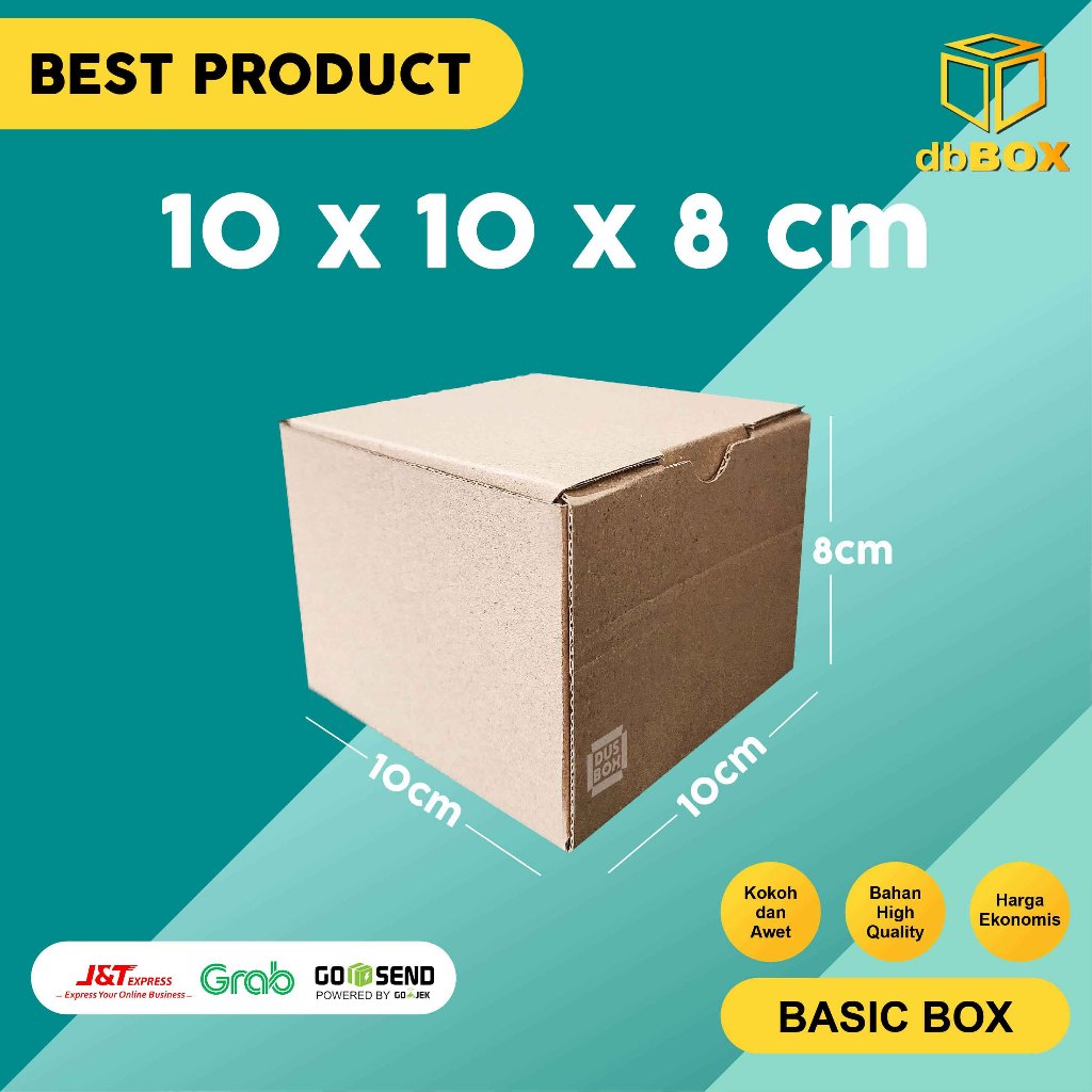 Jual (10 Pcs) Kardus uk. 10x10x8 cm Die Cut untuk kotak Aksesoris dll ...