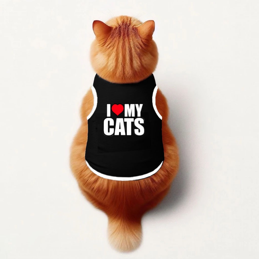 Jual Baju Kucing Mayo Series My love Katun | Shopee Indonesia