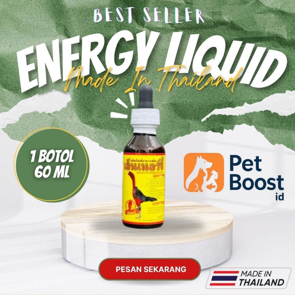 Jual ENERGY LIQUID VITAMIN SUPLEMEN AYAM PUCAT NAFAS LEBIH PANJANG ...
