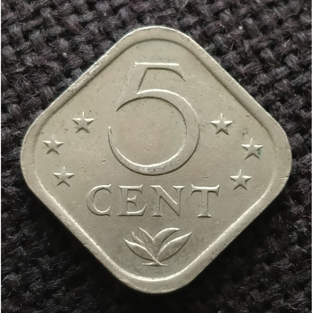 Jual Koin Kuno Antillen Belanda 5 Cents 1981 bentuk ketupat | Shopee ...