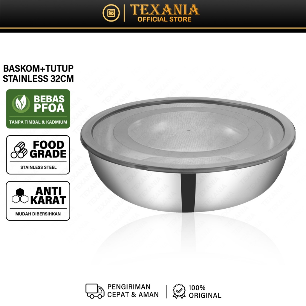 Jual TEXANIA Baskom Multifungsi Foodbox Panci Stainless Steel 32cm ...