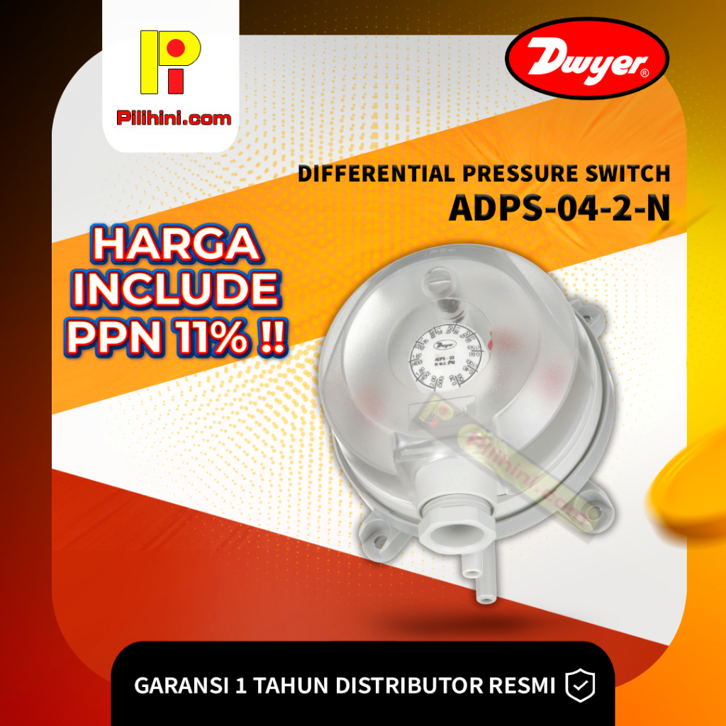 Jual Dwyer ADPS-04-2-N Differential Pressure Switch UNTUK FILTER ...