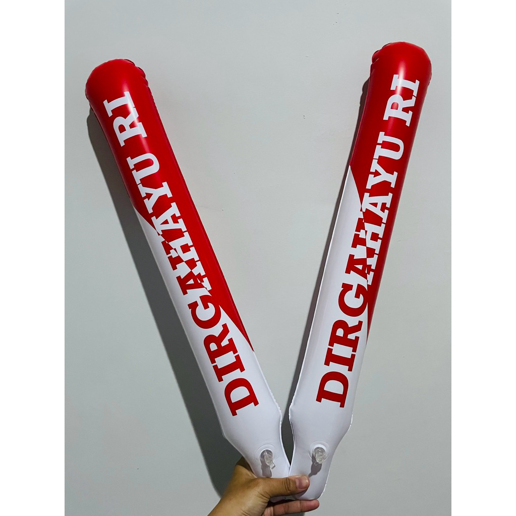 Jual Balon Tepuk DIRGHAYU RI Merah Putih / Balon Supporter HUT RI ...