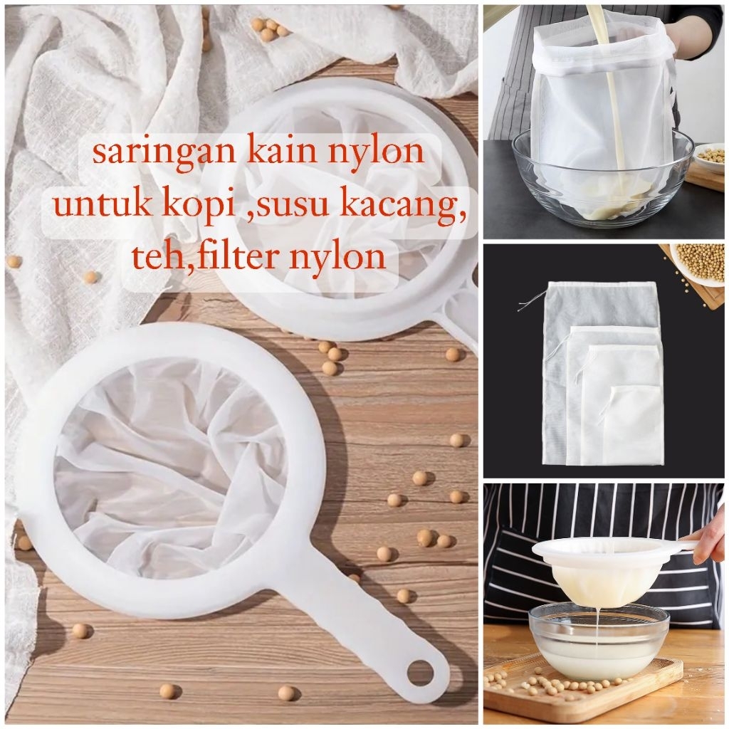 Jual NANA Filter Saringan Mesh Kain Nylon 100 Mesh – Cocok untuk Kopi ...