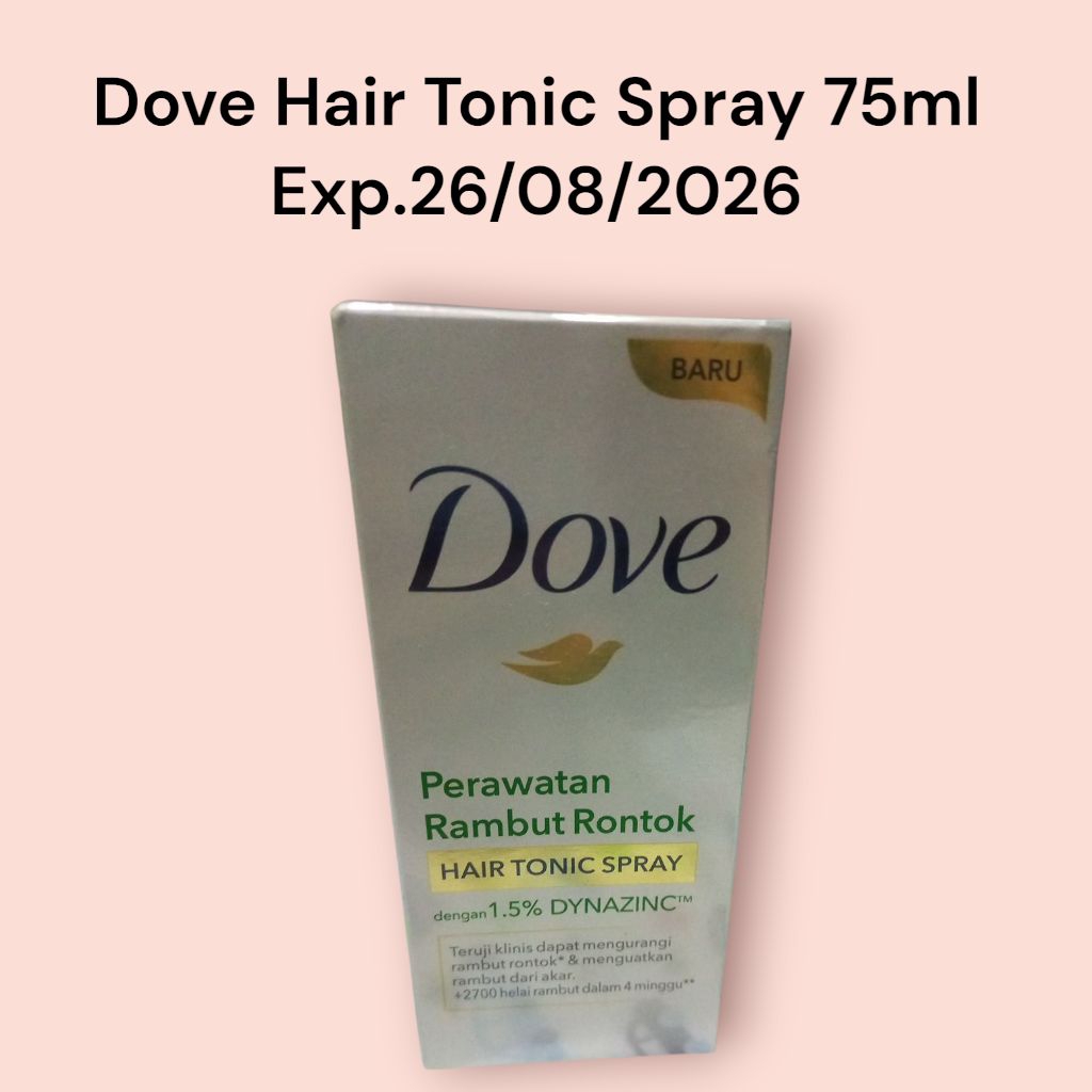 Jual Dove Hair Tonic Spray Perawatan Rambut Rontok 75ml | Shopee Indonesia