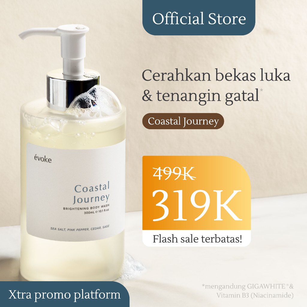 Jual EVOKE Body Wash - Coastal Journey | Sabun Mandi/Sabun Koreng/Luka ...