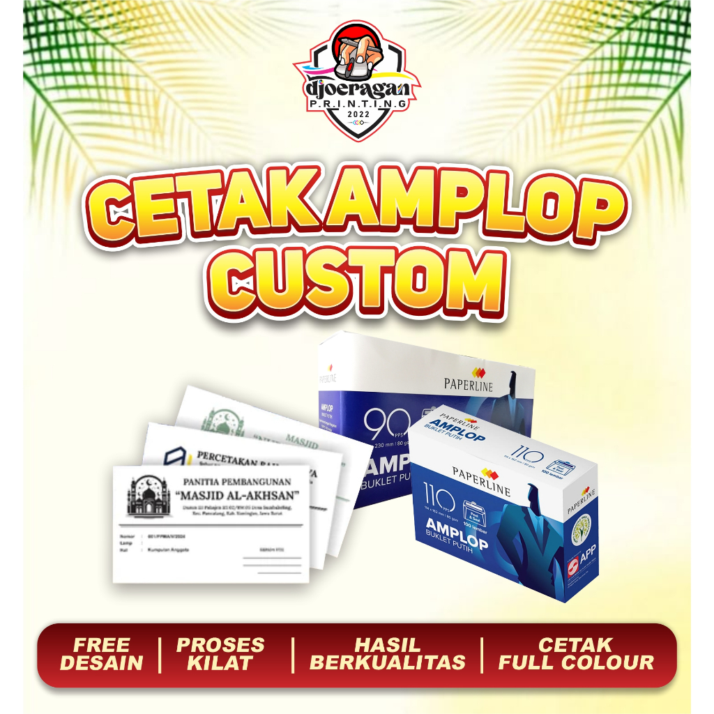Jual Cetak Amplop Besar / Cetak Amplop Custom / Amplop Instansi ...