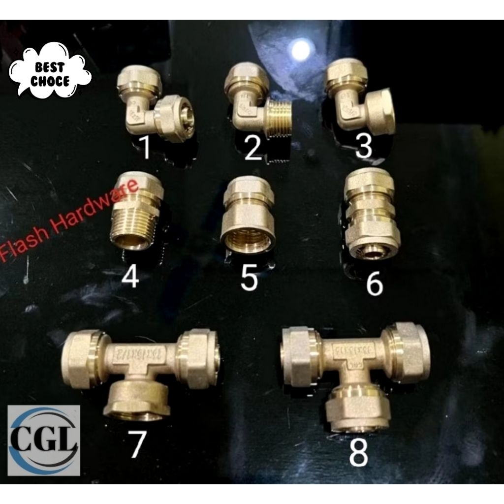Jual sambungan pipa air panas fitting model lengkap 1/2 inchi CGL ...