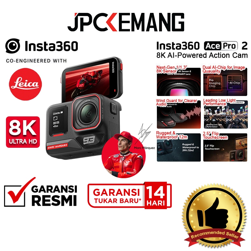 Jual Insta360 Ace Pro 2 8K AI Powered Action Camera Leica Insta 360 Action Cam Garansi Resmi ...