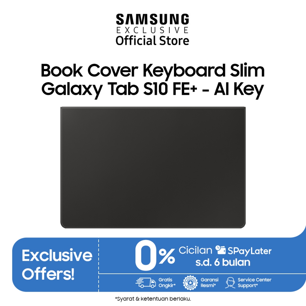 Jual Book Cover Keyboard Slim Samsung Galaxy Tab S10 FE+ - AI Key ...