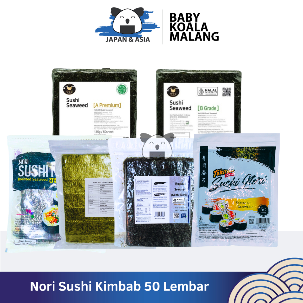 Jual MANJUN & YOUNG SHIN Nori Sushi 50 Lembar Halal | Sakao Tokinori ...