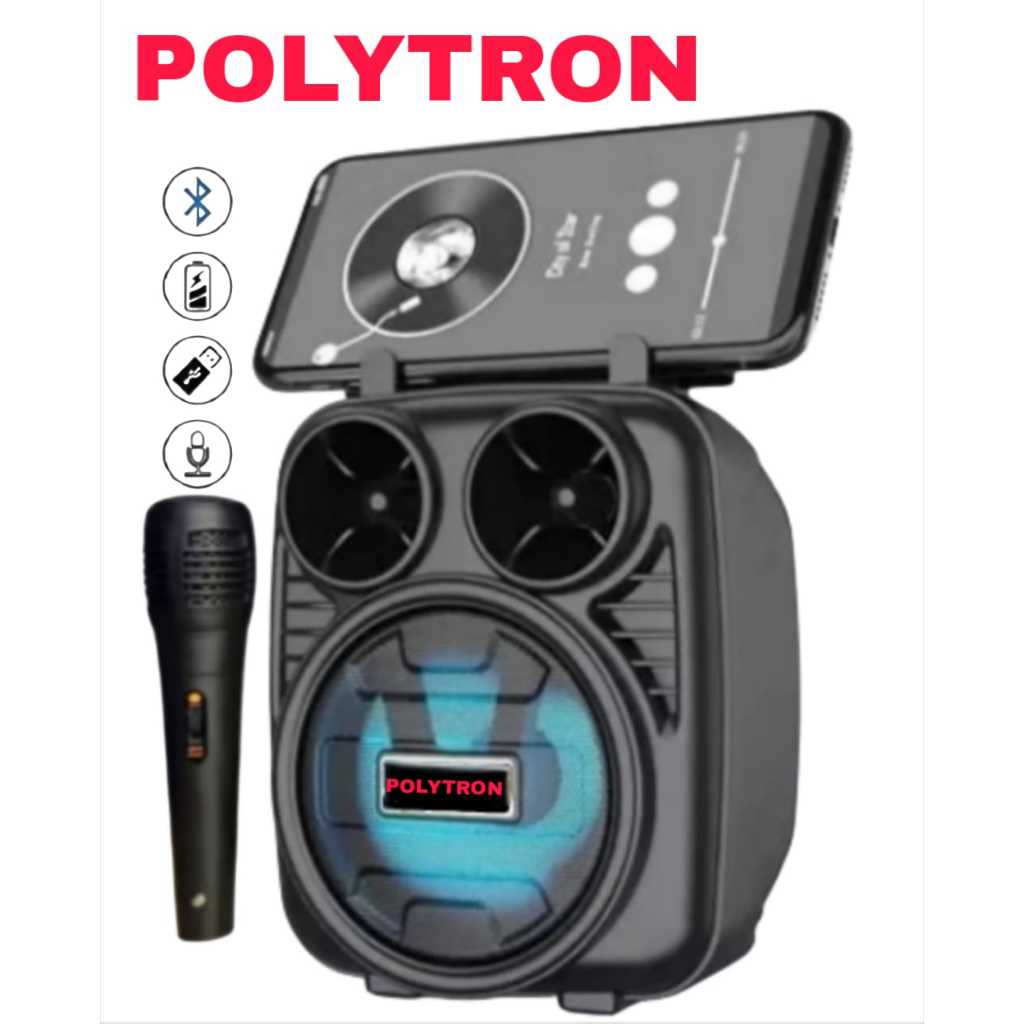 Jual Speaker Mini kimiso/polytron 316 Ukuran 3" Bluetooth Portable Free ...