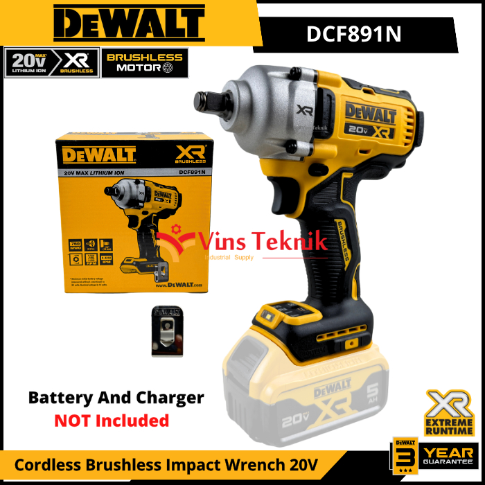 Jual DEWALT DCF891N Mesin Pembuka Baut Cordless Brushless Impact Wrench ...