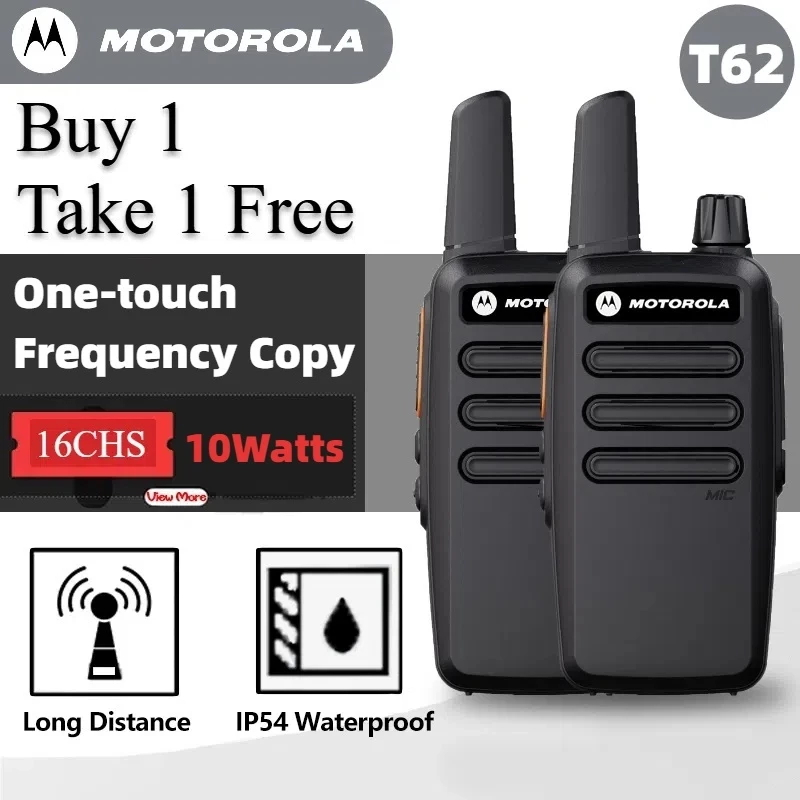 Jual Paket Walkie Talkie 2 Unit Motorola Handy Talky Original T62 ...