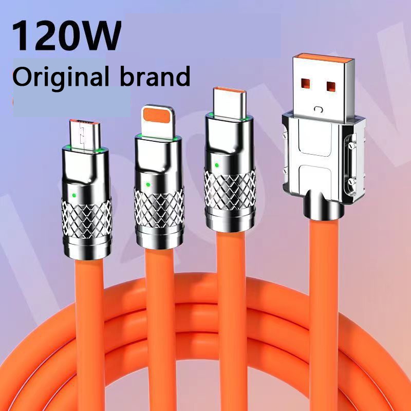 Jual ip 15 Kabel Data 3 in 1 120W Fast Charging Micro USB Type C iPhone ...