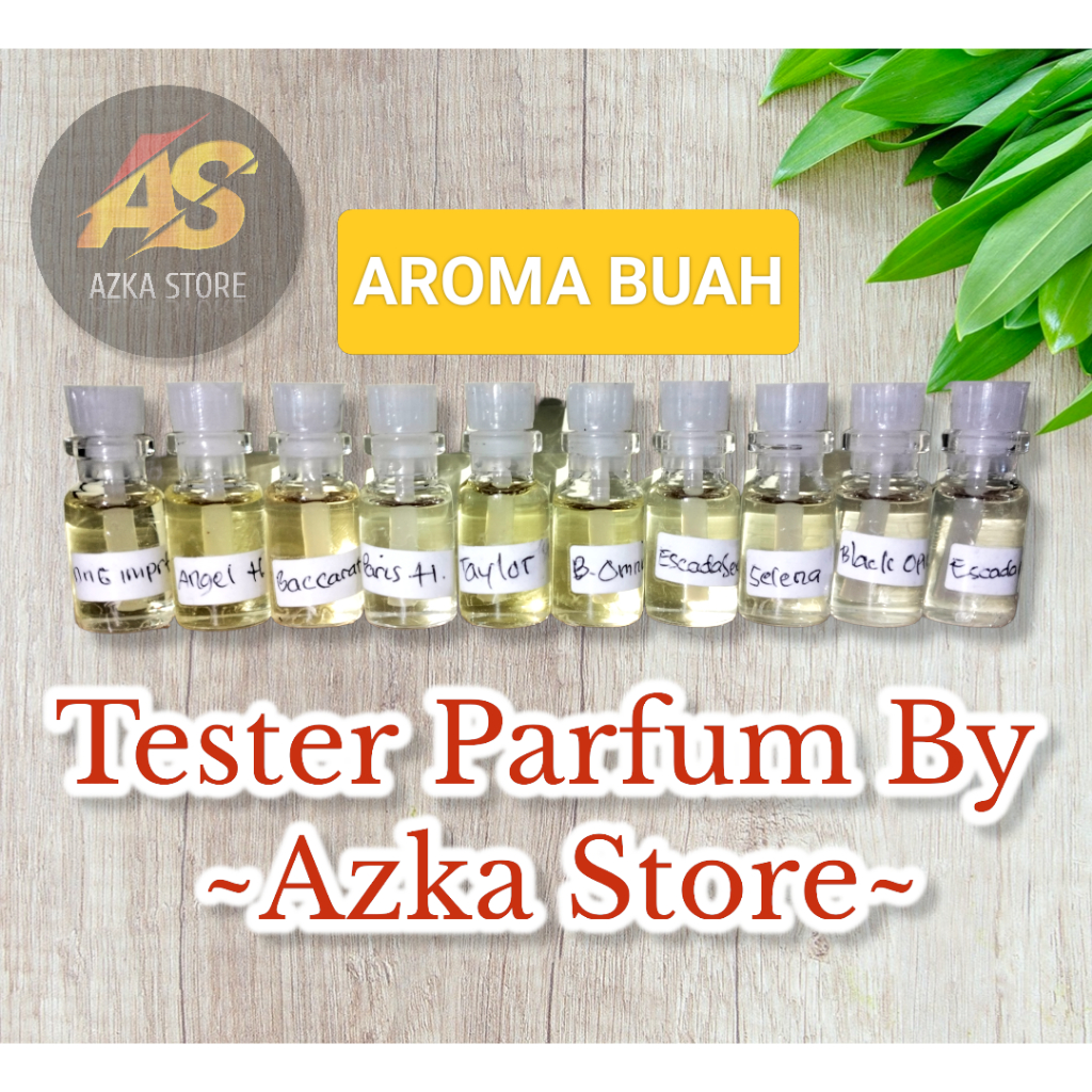 Jual Tester Parfum refill non alkohol AROMA BUAH 3 ML By Azka Store ...
