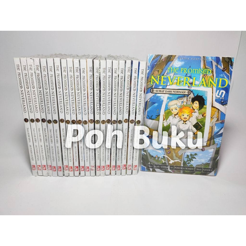 Jual Komik The Promised Neverland 1-20 & Light Novel The Promised Neverland Surat Dari Norman ...
