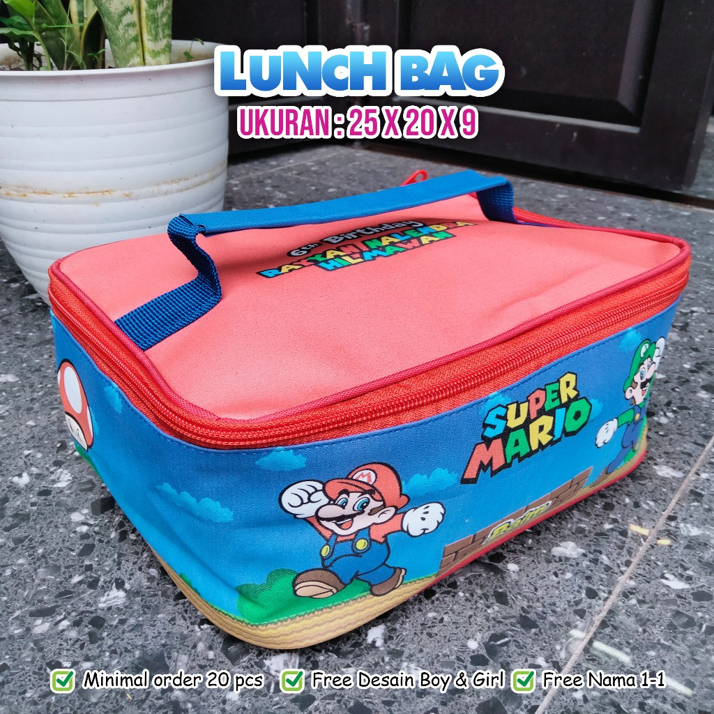 Jual PREMIUM MODEL LUNCH BAG Tas Ultah Murah Di Bawah 20 Ribuan Tema ...