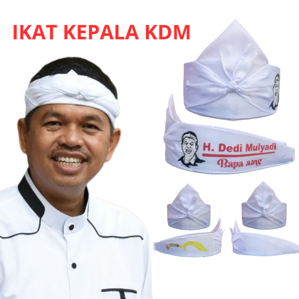 Jual Ikat kepala sunda bendo KDM Bapa Aing Motif Simple dan Praktis ...