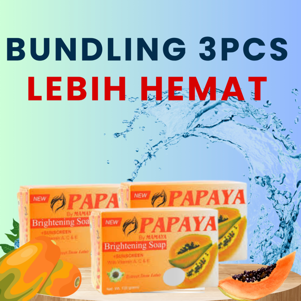 Jual Papaya Brightening Soap+ Sunscreen BPOM Resmi Bersertifikasi Halal ...