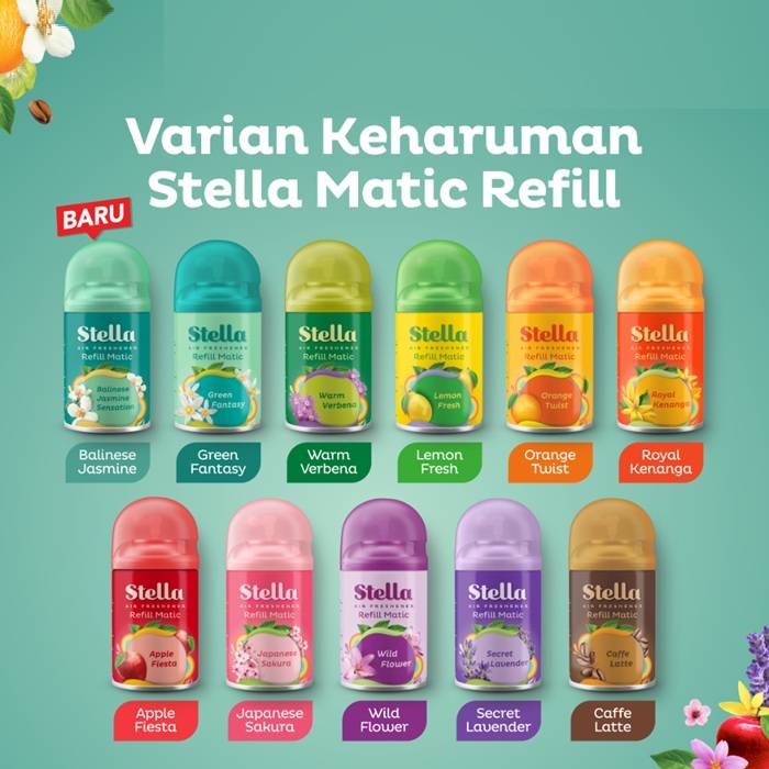 Jual [ 1Pcs ] Stella REFILL MATIC 160ml pengharum ruangan otomatis ...