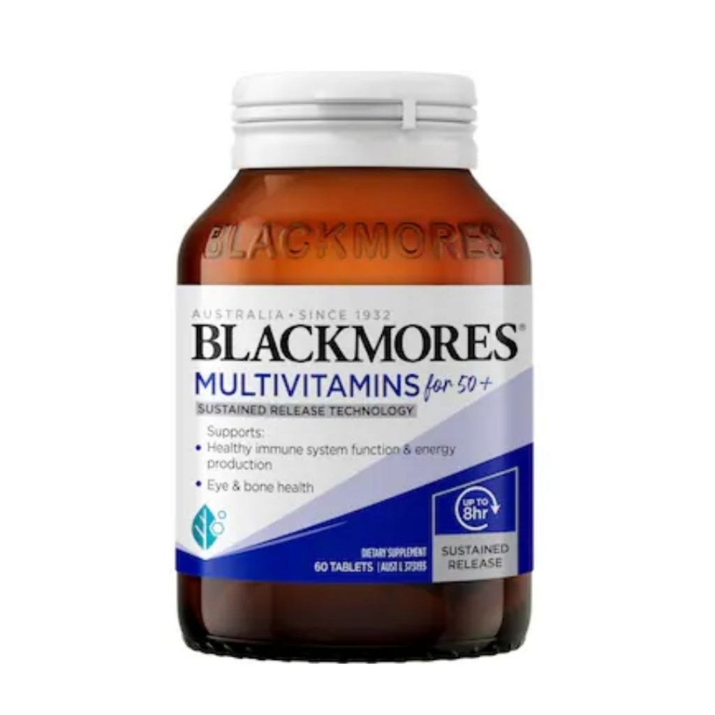 Jual Blackmores Multivitamins for 50+ isi 60 Tablet / 150 Tablet Sustained Release | Shopee ...