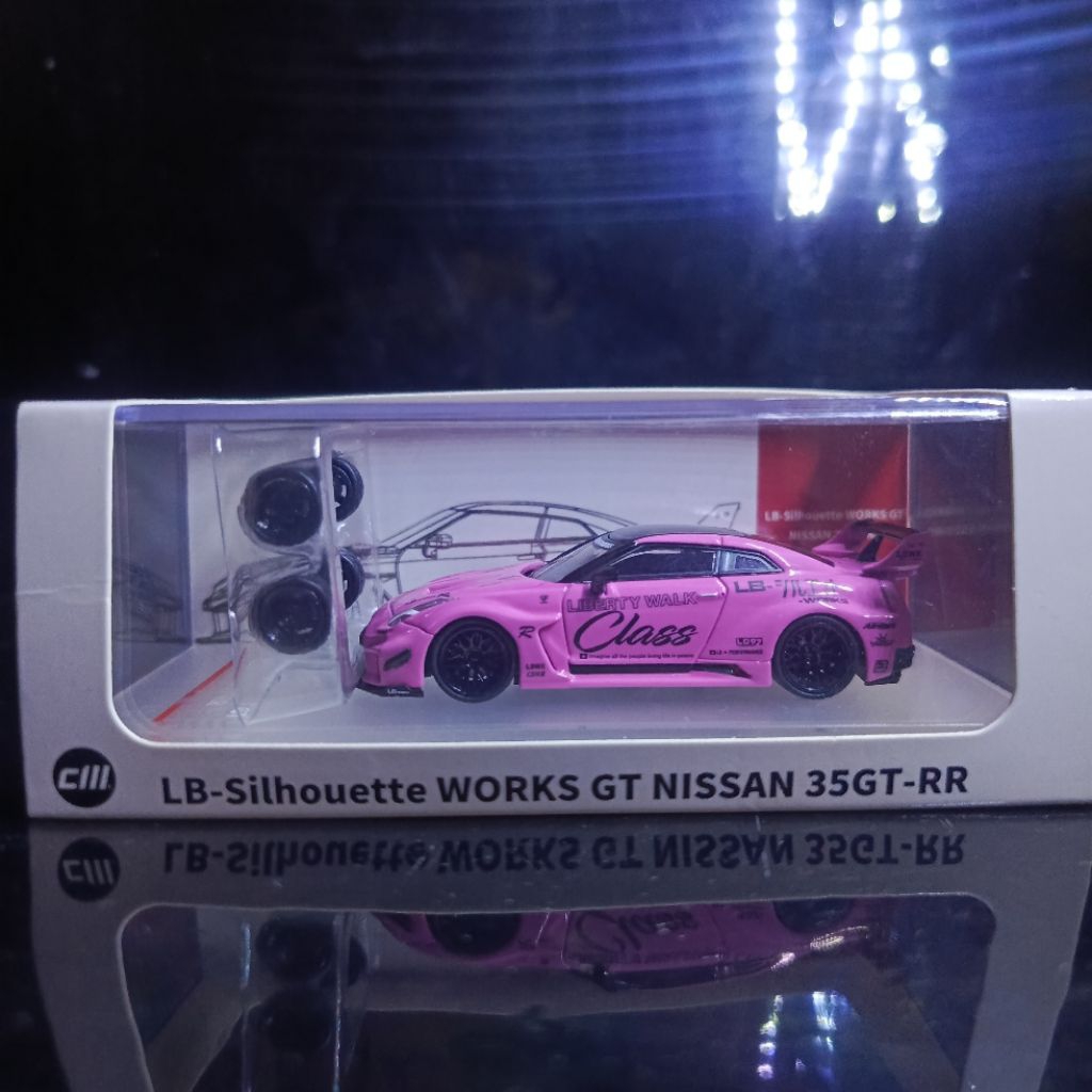 Jual CM MODEL NISSAN GTR R35 LBWK PINK CLASS | Shopee Indonesia