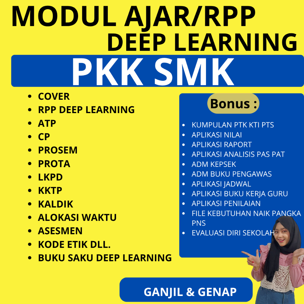 Jual RPP PKK KURIKULUM DEEP LEARNING SMK FASE F ( KELAS 11-12) - MODUL ...