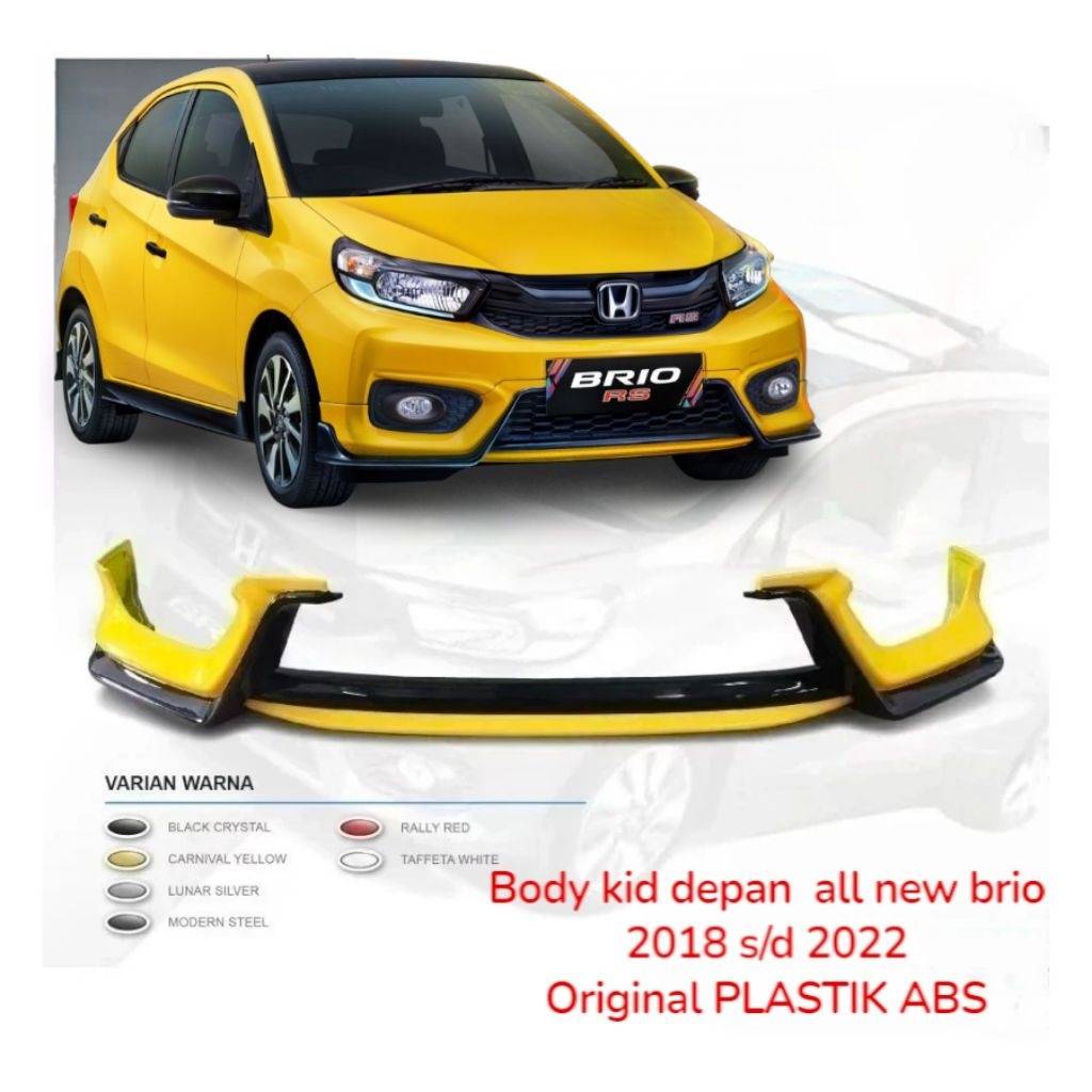 Jual body kit depan all new brio / front lip bemper depan allnew brio 2018 sd 2022 | Shopee ...