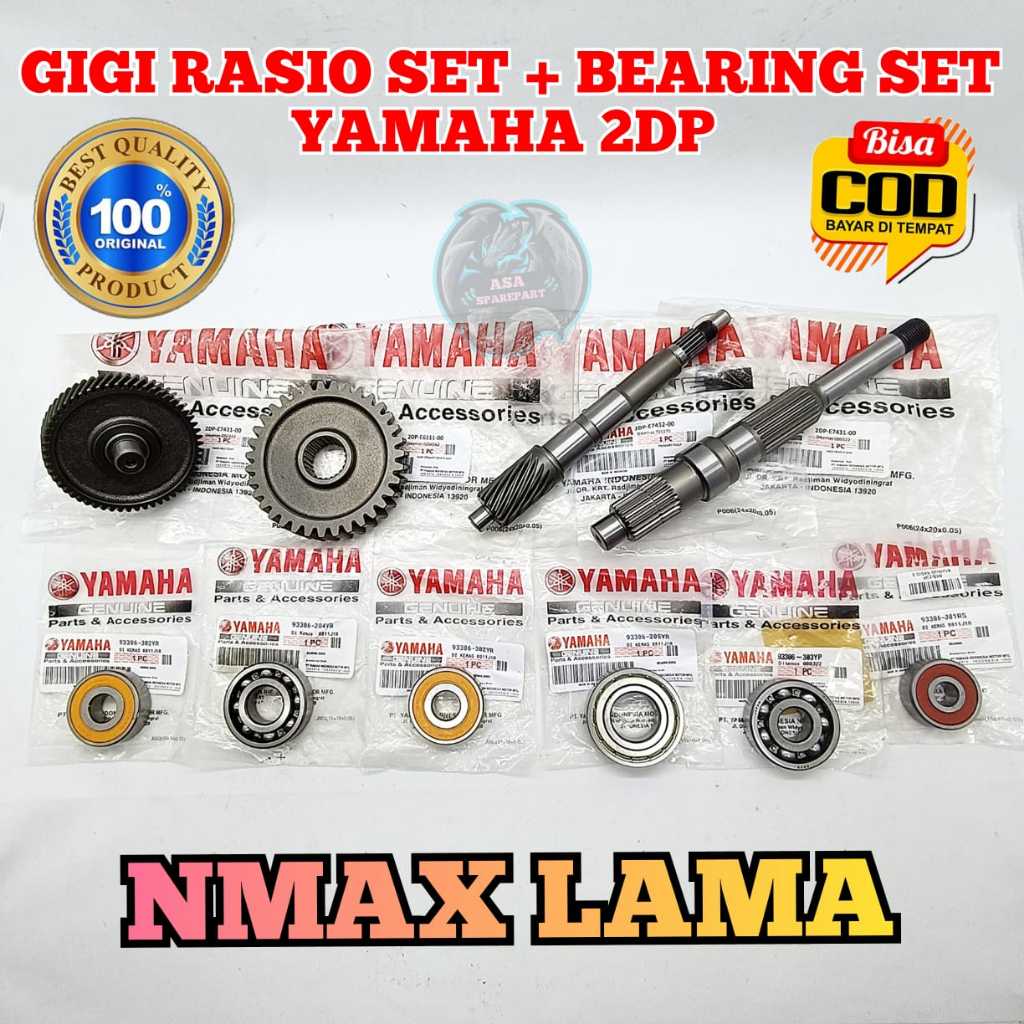 Jual GIGI RASIO SET 2DP + BEARING ASLI ORIGINAL motor YAMAHA NMAX OLD ...