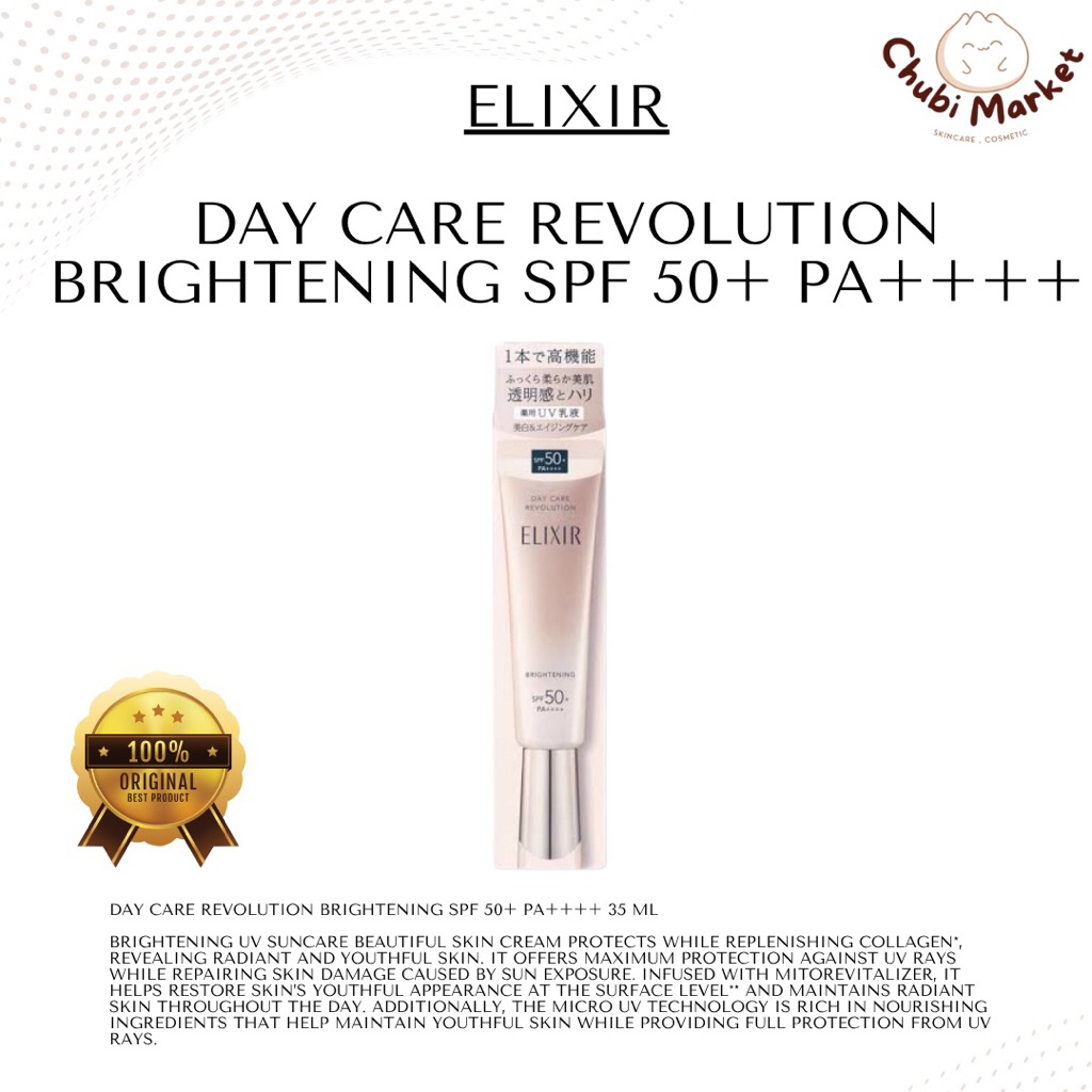 Jual Elixir Daily Uv Protector SPF 50 Skincare By Age Original Japan ...