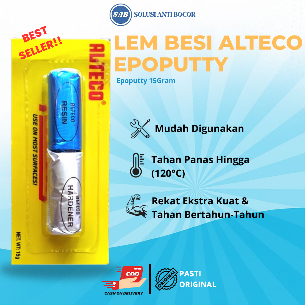 Jual Lem Alteco EpoPutty / lem bata / lem logam / lem kayu /Lem Kuat ...