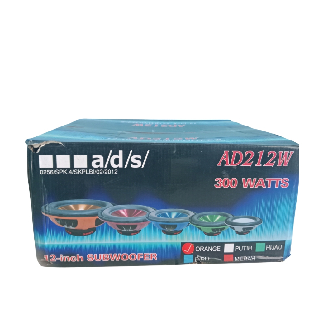 Jual SUBWOOFER ADS AD212W 12" INCH SUBWOOFER MOBIL 300W | Shopee Indonesia