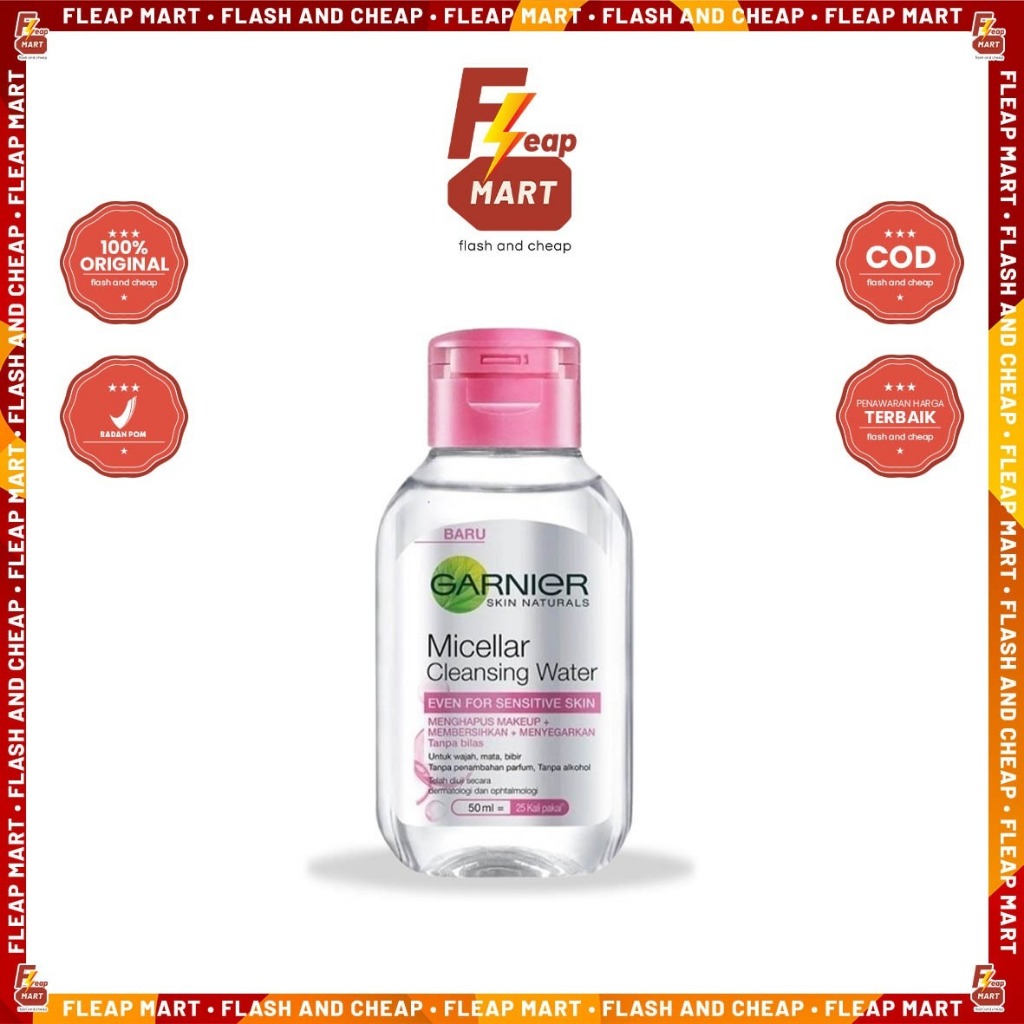 Jual GARNIER Micellar Cleansing Water Pink Skin Care Mini Size 50mL ...