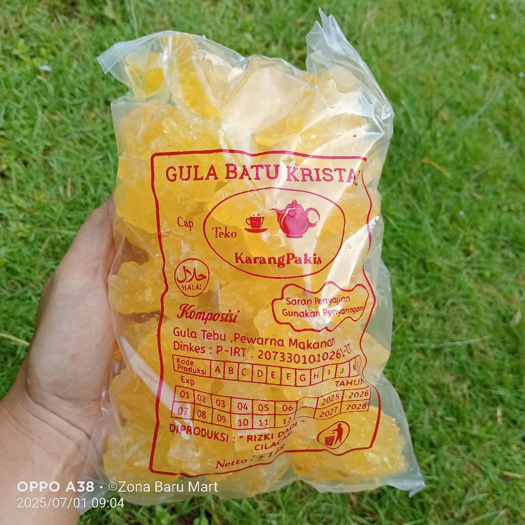 Jual gula batu kristal cap teko(potongan besar 1 kg) | Shopee Indonesia